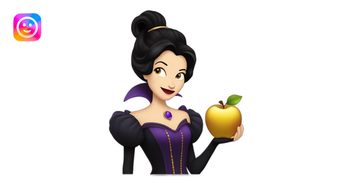 The Evil Queen Regina Mills from Once Upon A Time, holding a golden ...