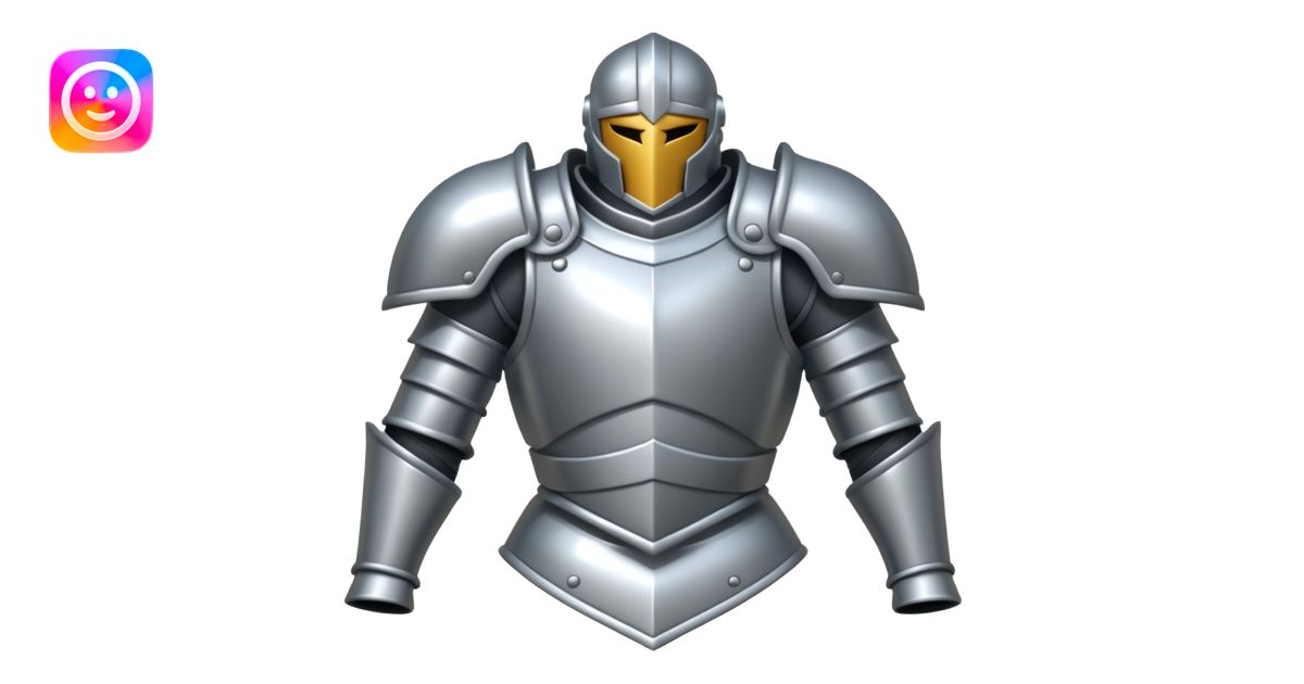 try more silver armos and without weapons emoji | AI Emoji Generator