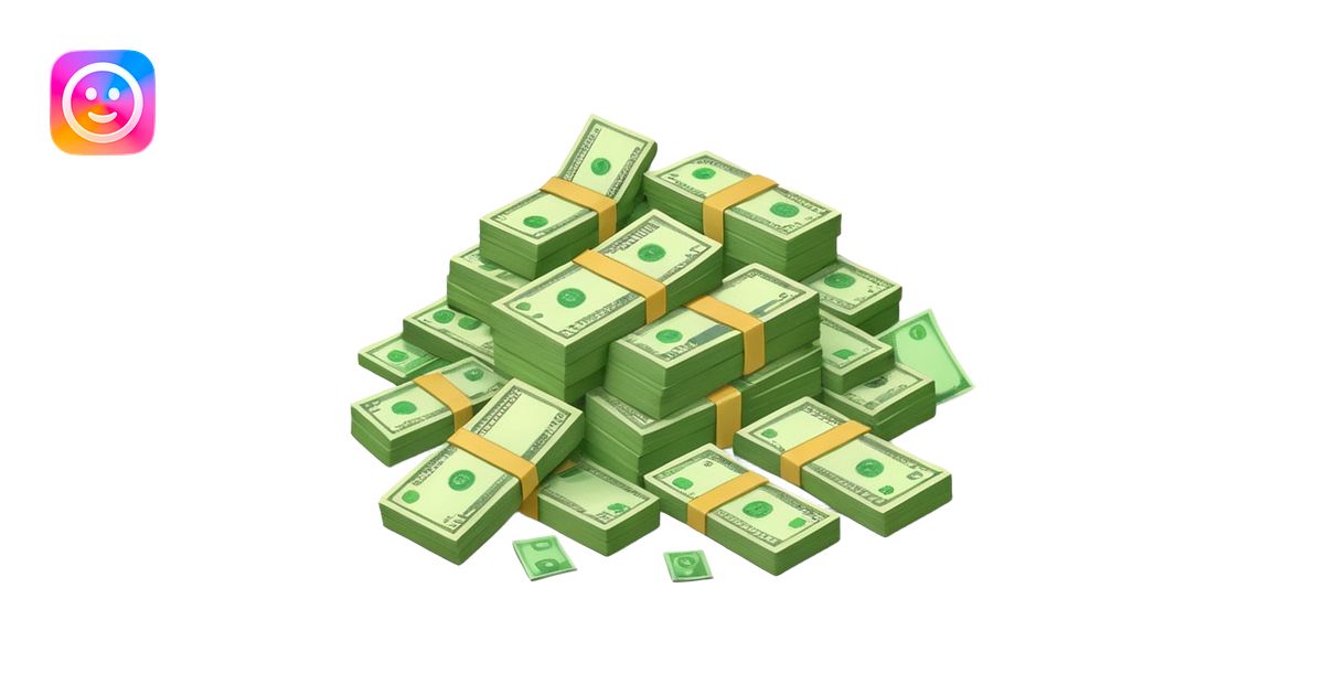 The phrase Money Doesn't Grow On Trees emoji | AI Emoji Generator