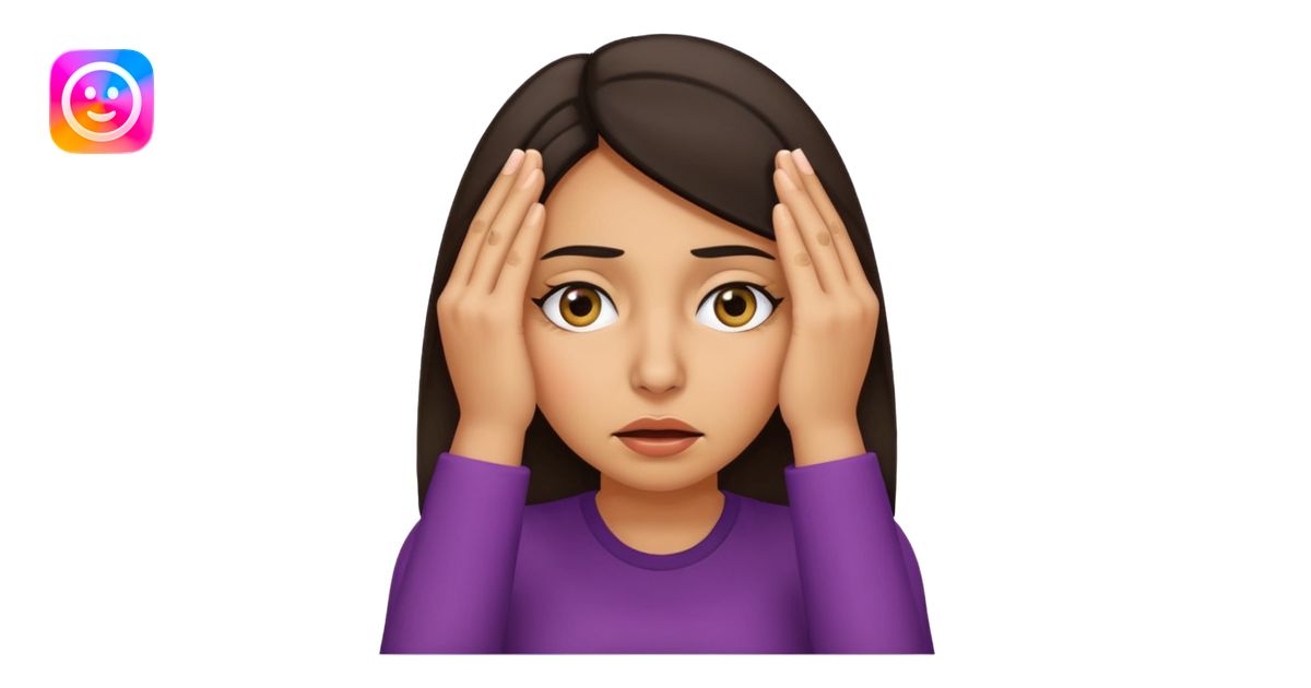 Nervous Latina woman peeking from behind fingers covering eyes emoji ...
