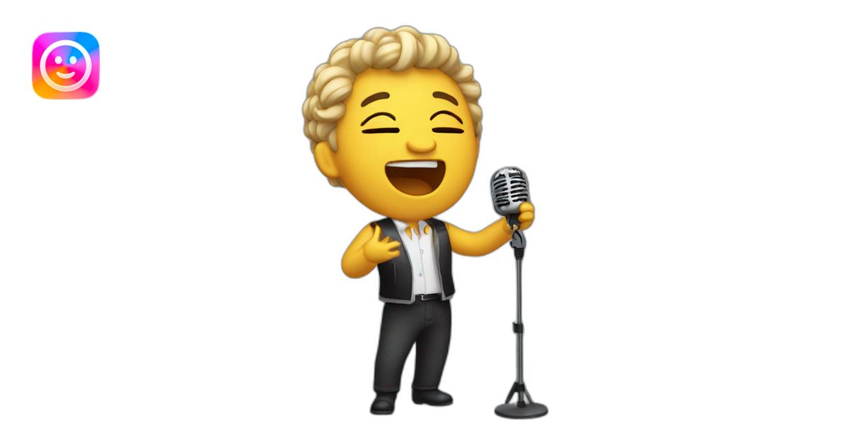 singing emoji | AI Emoji Generator