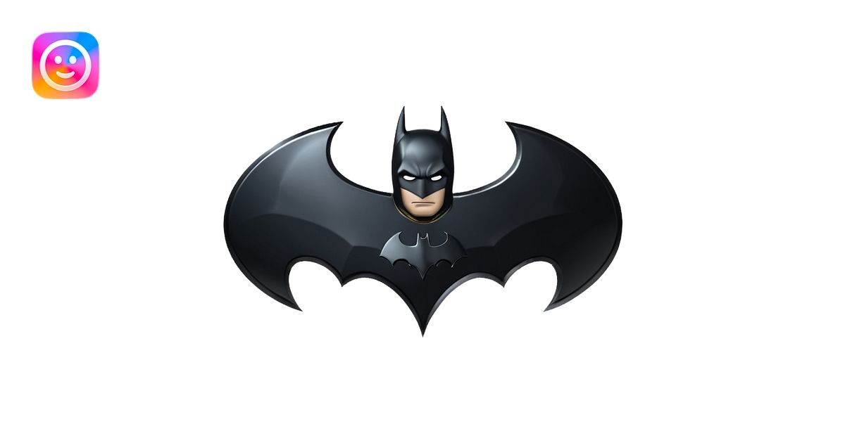 The dark knight batman logo emoji | AI Emoji Generator
