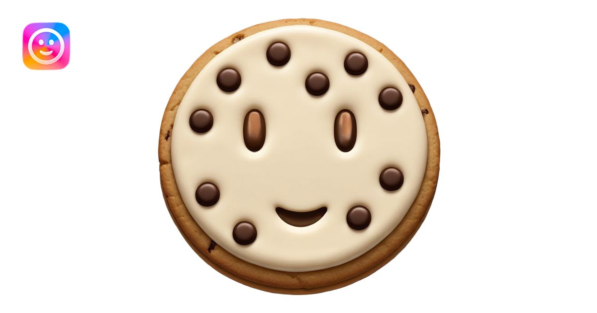 Shadow milk cookie emoji | AI Emoji Generator