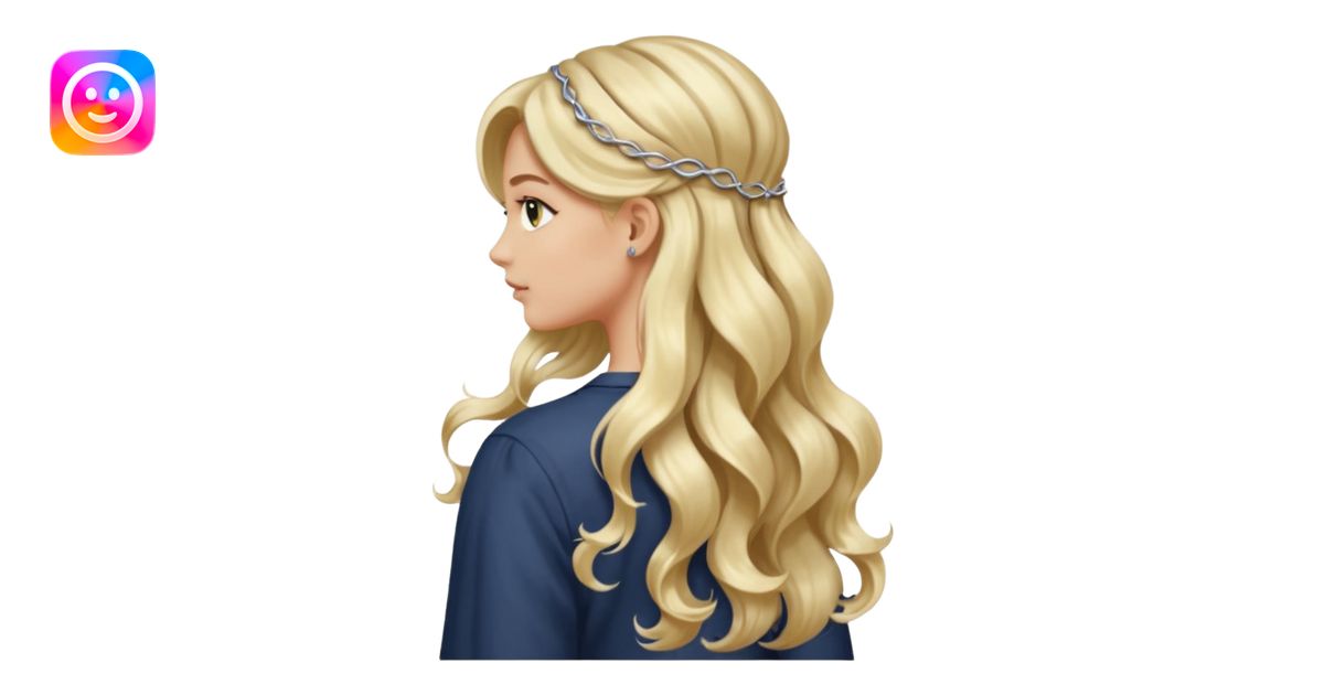 a girl facing backwards so that her hair is showing, long hair that is ...