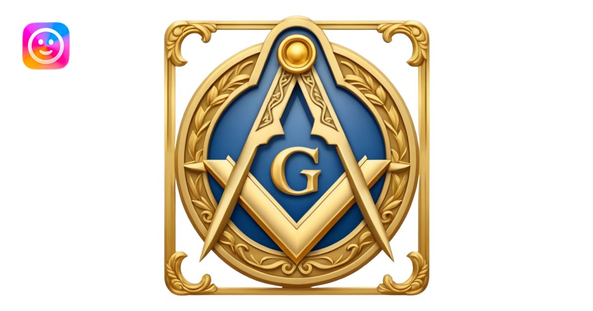 A masonic Square and Compass with the Letter G in the Middle ...