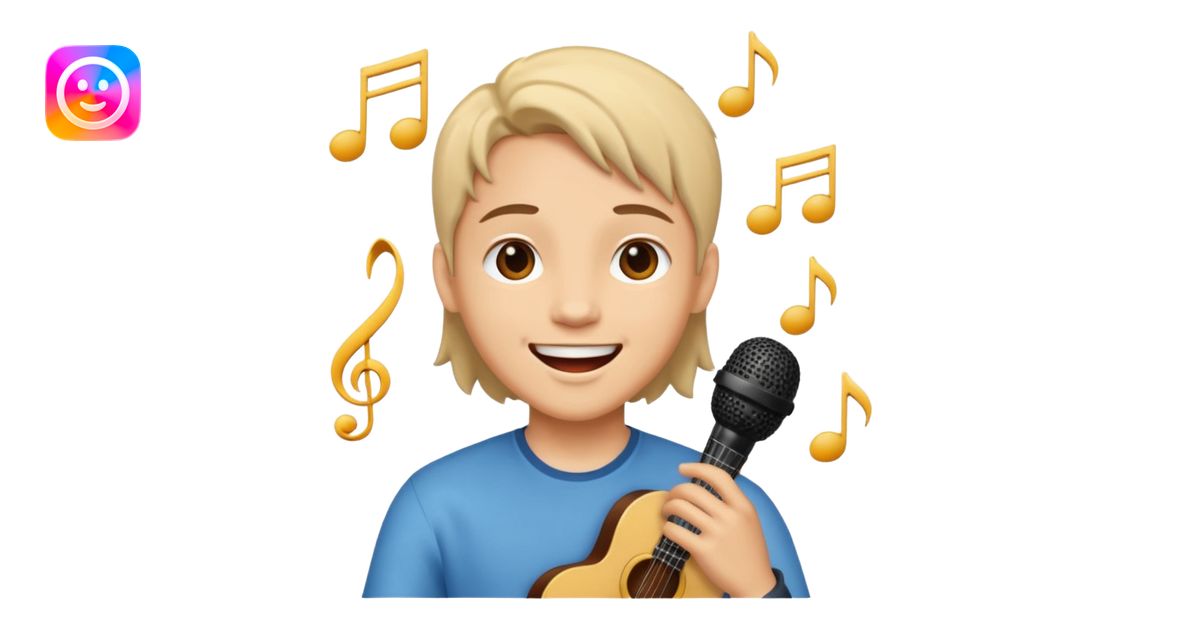 Avatar singing emoji | AI Emoji Generator