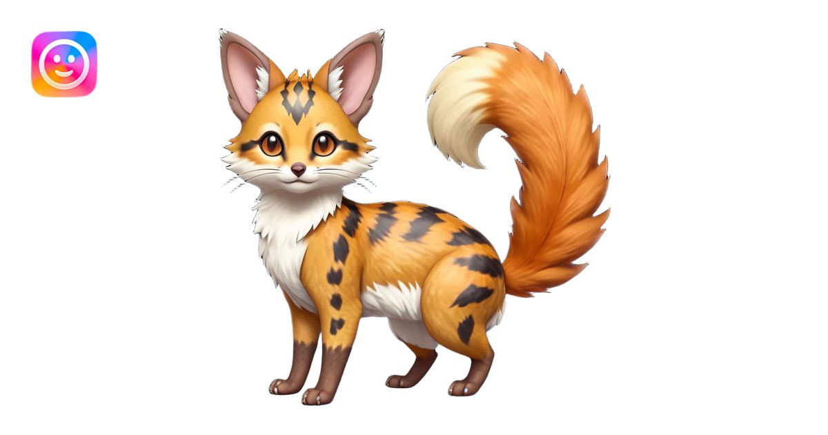 Hyper realistic ember-rust copper fur molten with glowing magma seams ...