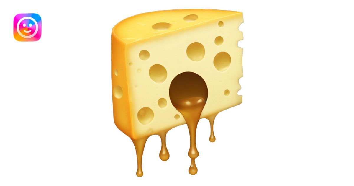 Lunchly drippy cheese emoji | AI Emoji Generator