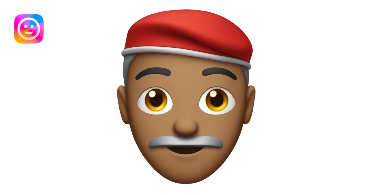 eye with red beret hat emoji | AI Emoji Generator