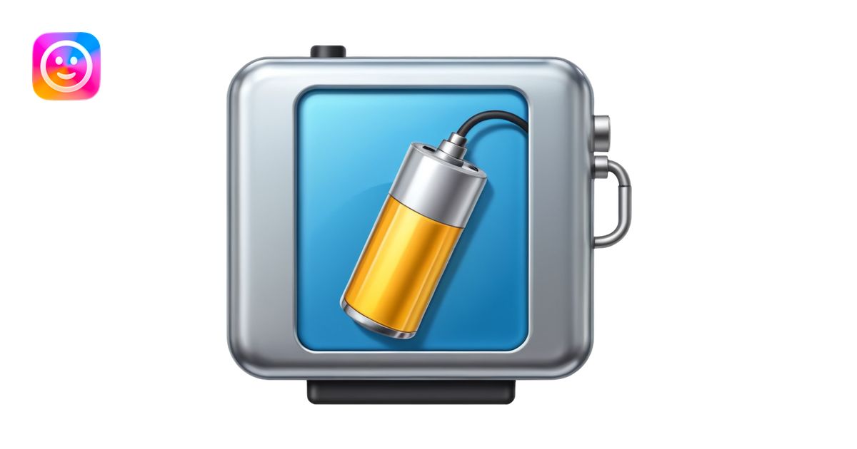 advertising billboard with battery emoji | AI Emoji Generator
