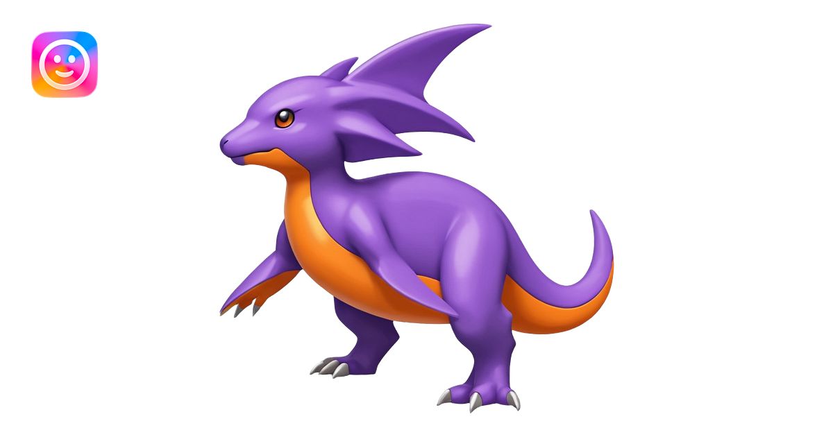 Helioptile-Miraidon-Pokémon, full body emoji | AI Emoji Generator