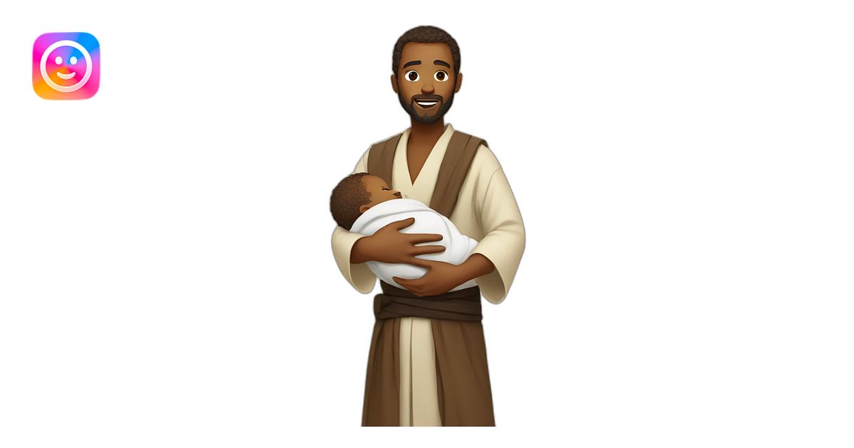 Jedi carrying a baby emoji | AI Emoji Generator