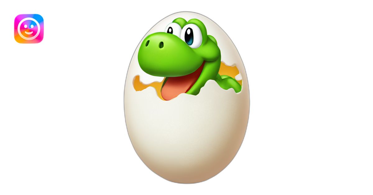 Yoshi egg emoji | AI Emoji Generator
