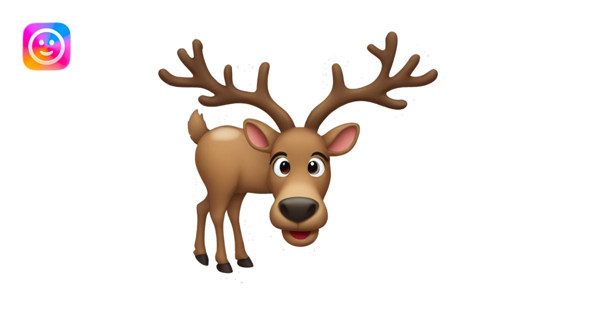 christmas reindeer emoji | AI Emoji Generator