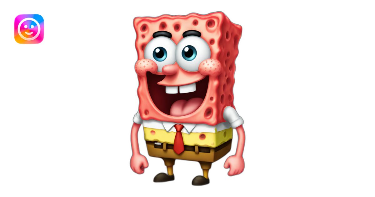 Spongebob red emoji | AI Emoji Generator