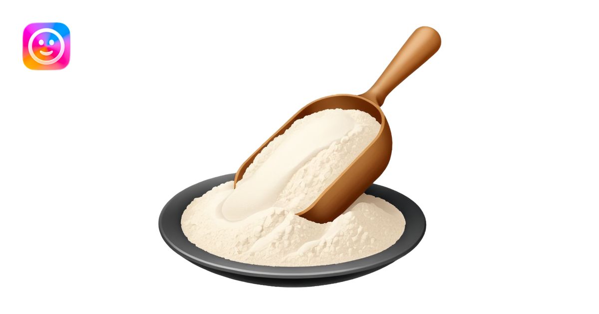 scoop of creatine powder emoji | AI Emoji Generator