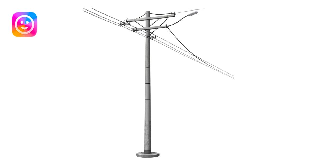 Electric pole with wiers emoji | AI Emoji Generator