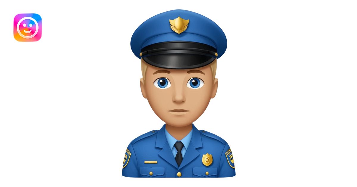 Blue eyed correctional sergeant baker emoji | AI Emoji Generator