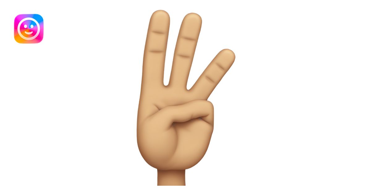 2 fingers toward the ground emoji | AI Emoji Generator