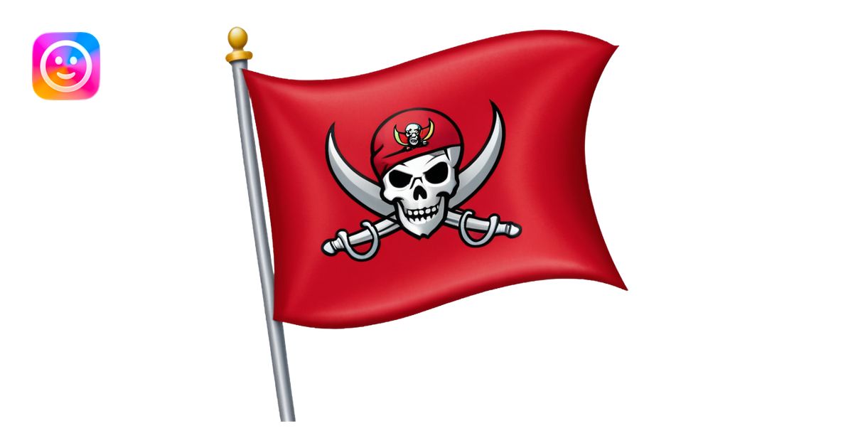 Tampa Bay Buccaneers flag emoji | AI Emoji Generator