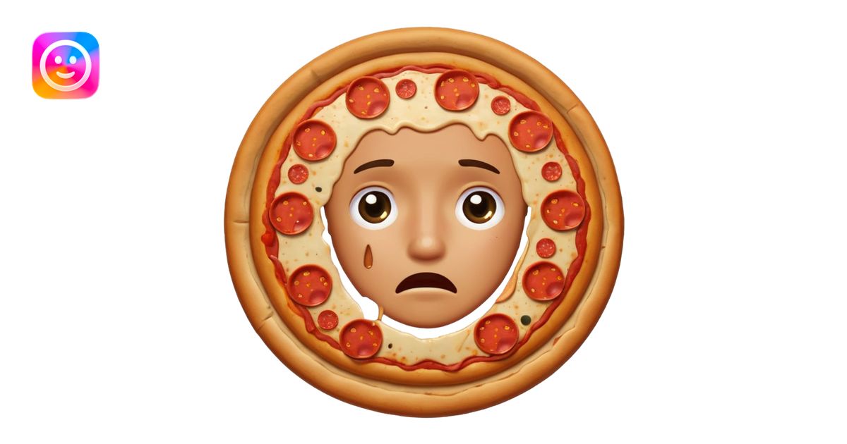 crying for pepperoni pizza emoji | AI Emoji Generator