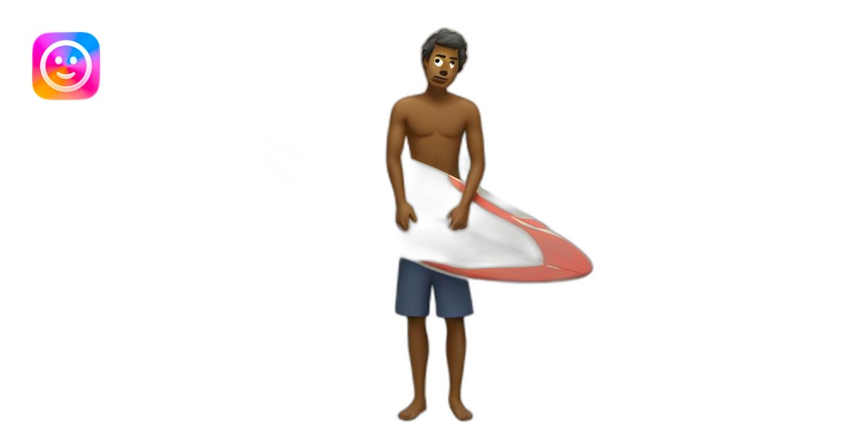 sad man surfing emoji | AI Emoji Generator