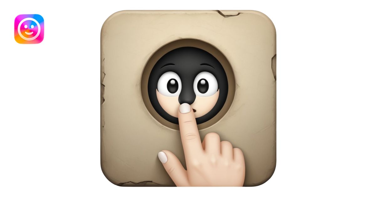 finger poking into a hole emoji | AI Emoji Generator