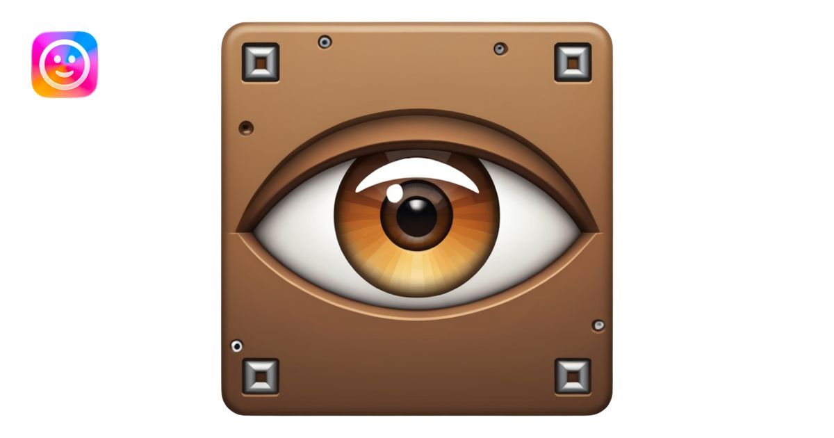 Create me a emoji for minecraft themed kinda that has a eye trim with a ...