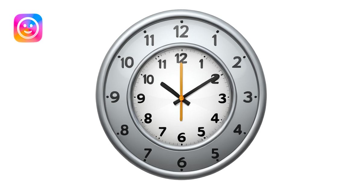 can you just make me a clock normal emoji | AI Emoji Generator
