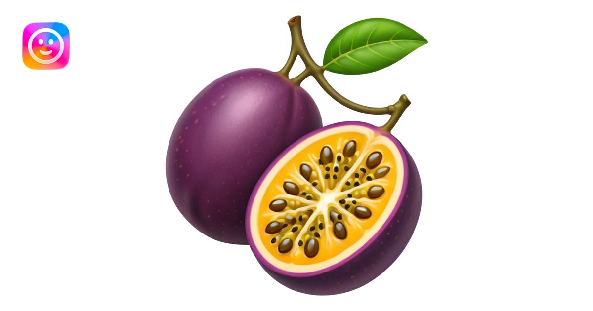 passionfruit and mango passionate emoji | AI Emoji Generator