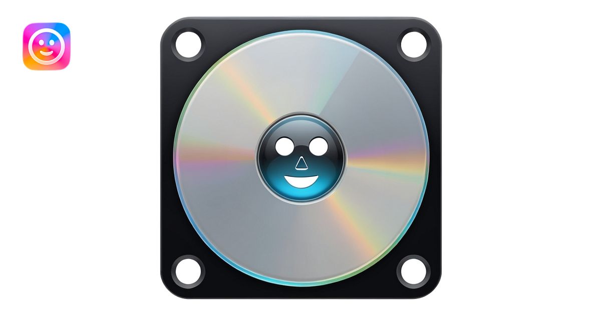 black computer disk emoji | AI Emoji Generator