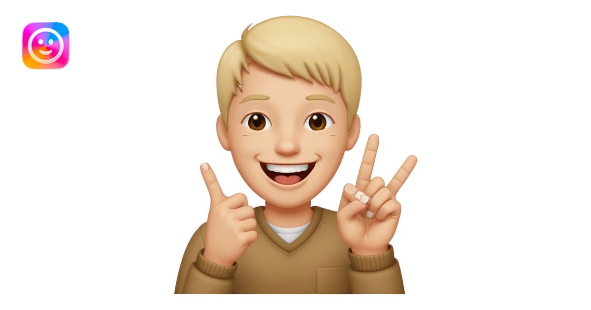 Laughing with middle finger emoji | AI Emoji Generator