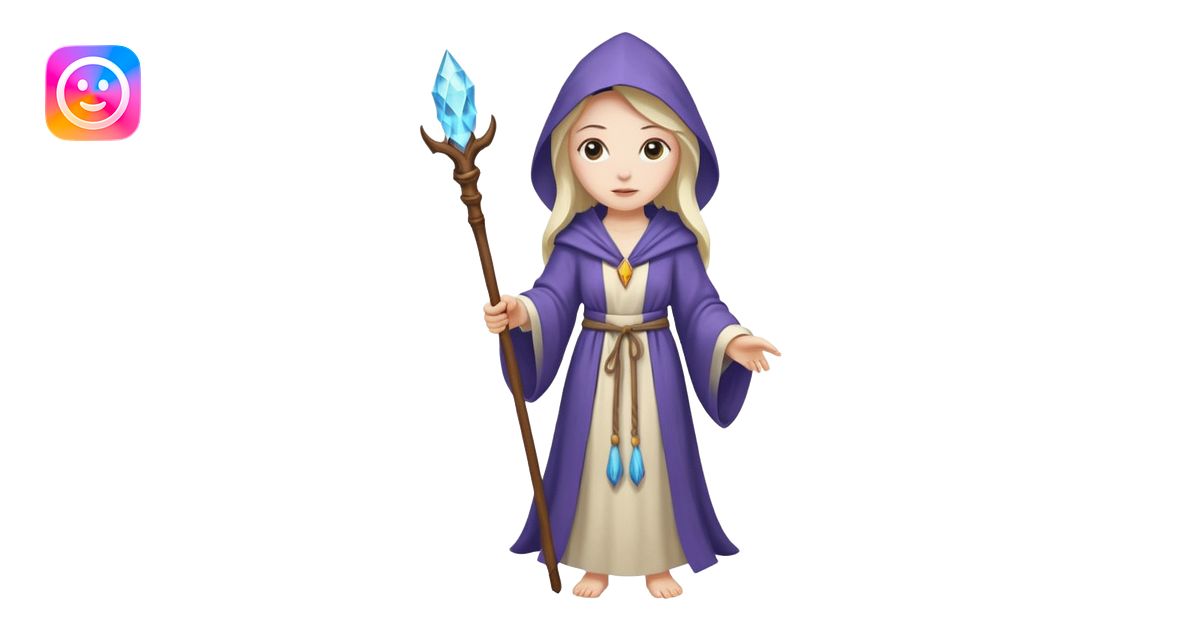 AI female wizzard emoji | AI Emoji Generator