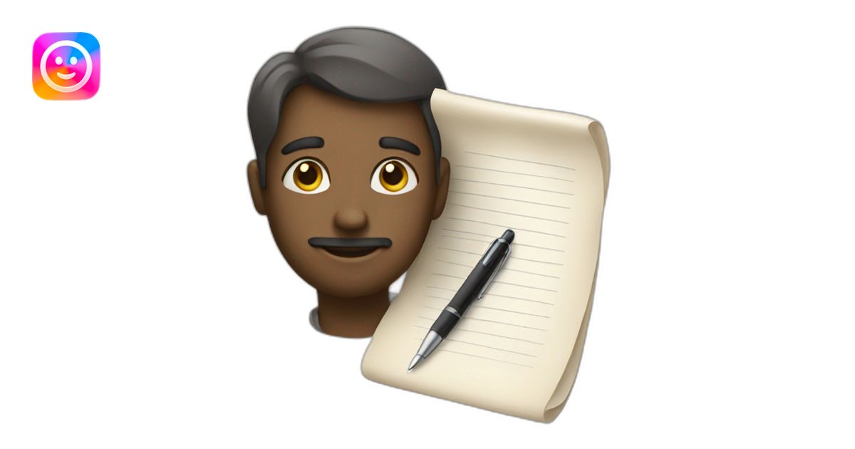 pen and paper emoji | AI Emoji Generator