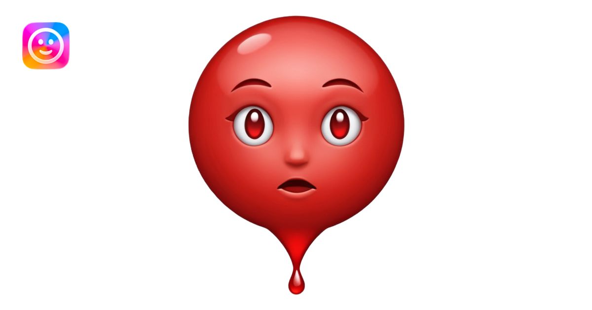 drop of blood emoji | AI Emoji Generator