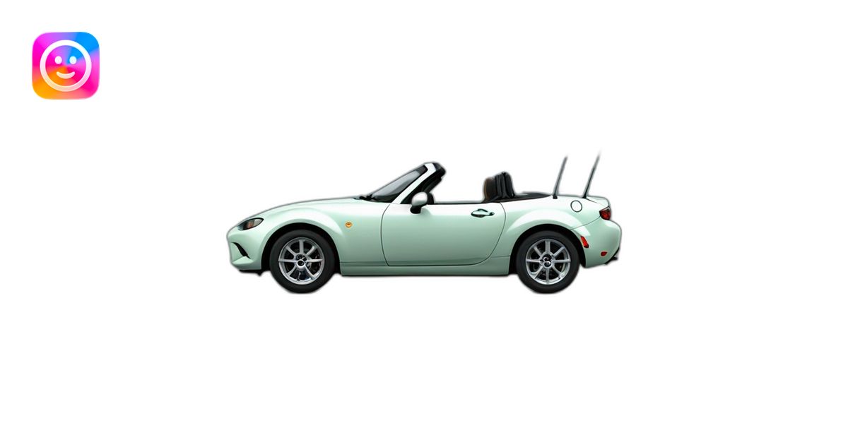 Mazda mx5 verte profil emoji | AI Emoji Generator