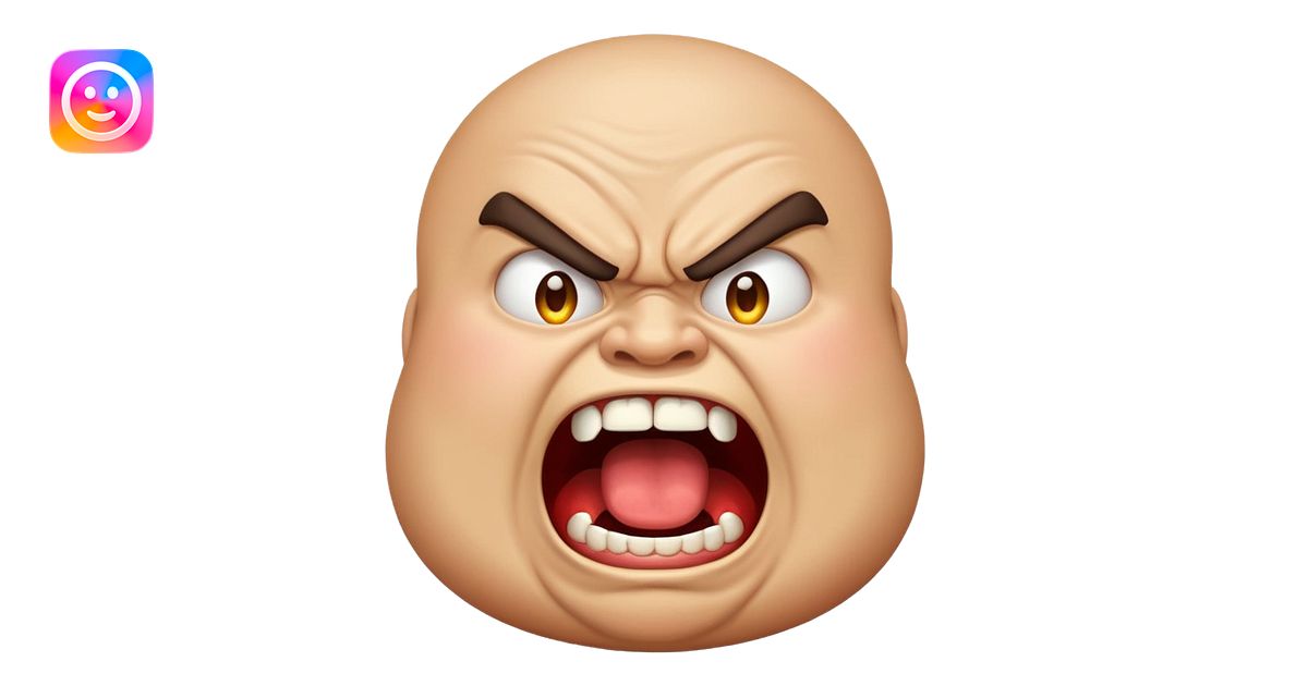 gum tsion emoji very not nice rude shouting ragebaiter fat ugly emoji ...