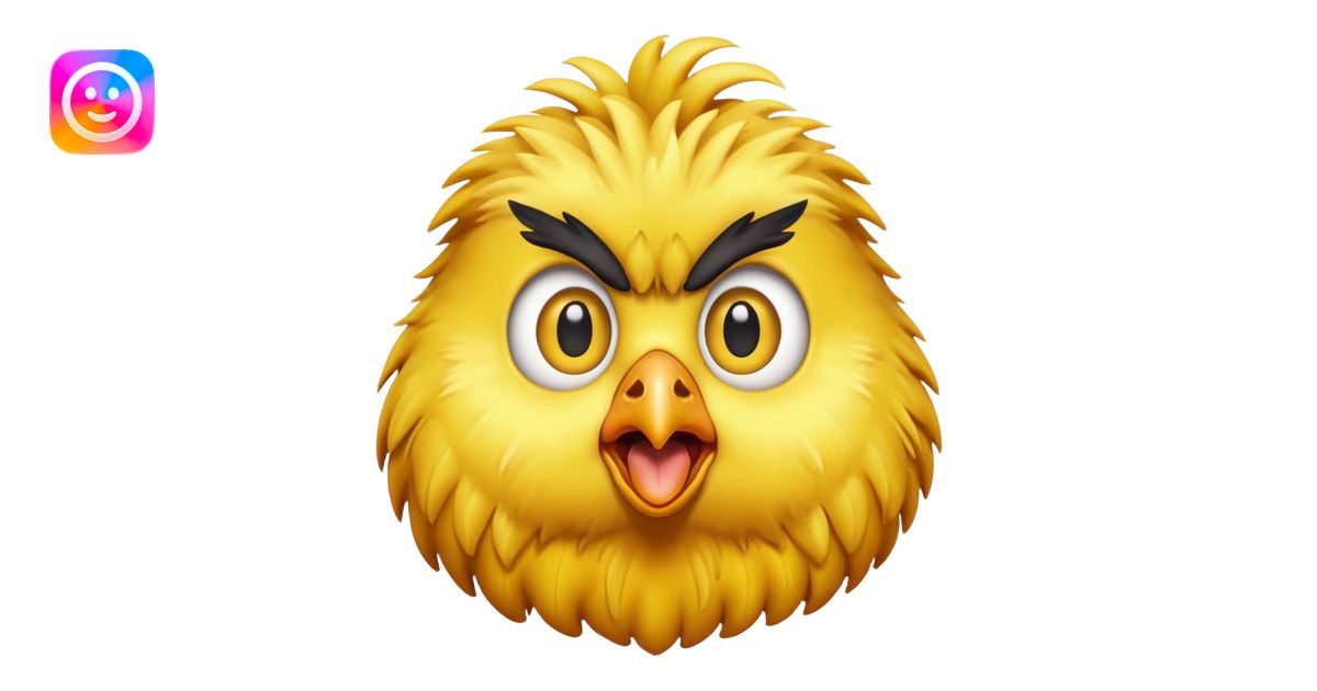 Shocked chicken emoji emoji | AI Emoji Generator