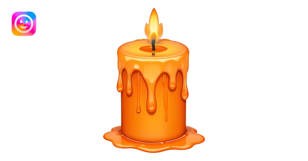 melting candle passage of time. emoji | AI Emoji Generator