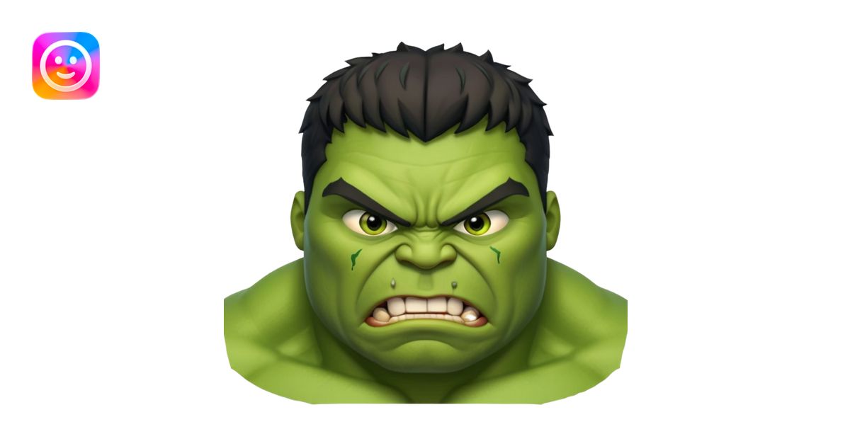 Fat Hulk emoji | AI Emoji Generator