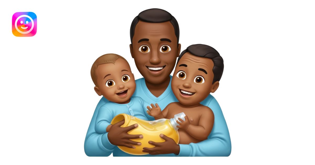 Sean “Diddy” Combs with baby oil and a very small infant and he’s ...