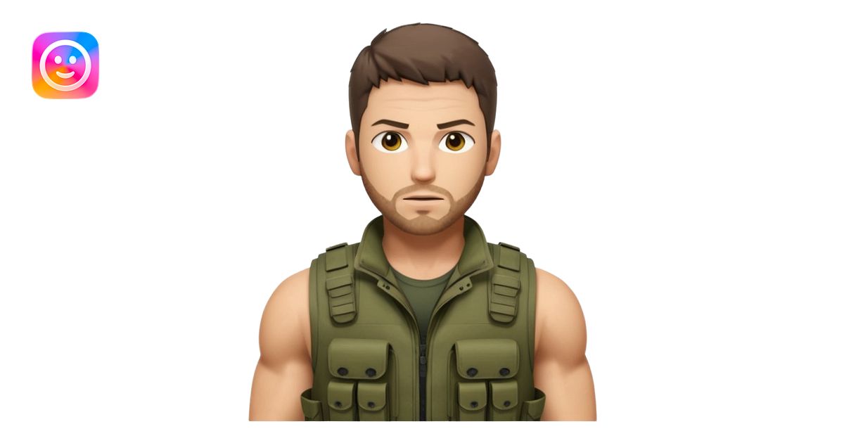 Chris redfield resident evil emoji | AI Emoji Generator