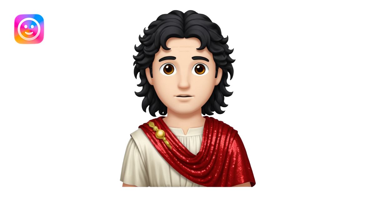 Adonis, God of Beauty from Roman Deities with long black wavy hair, red ...