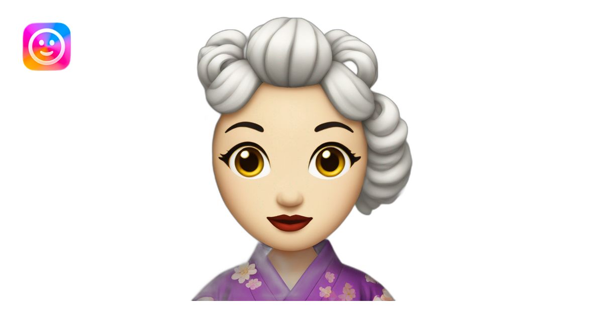 Geisha drag queen emoji | AI Emoji Generator