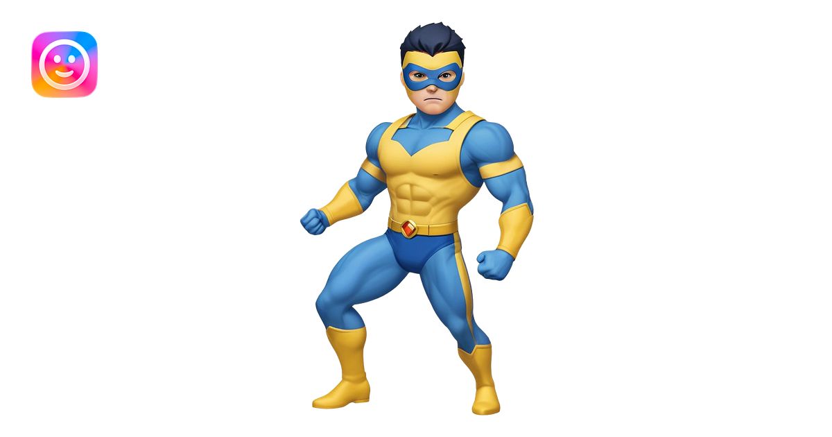 Invincible from the tv show called invincible emoji | AI Emoji Generator