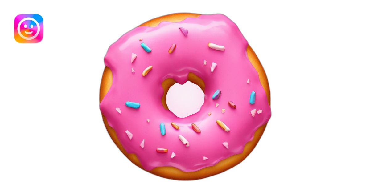 polygon donut emoji | AI Emoji Generator