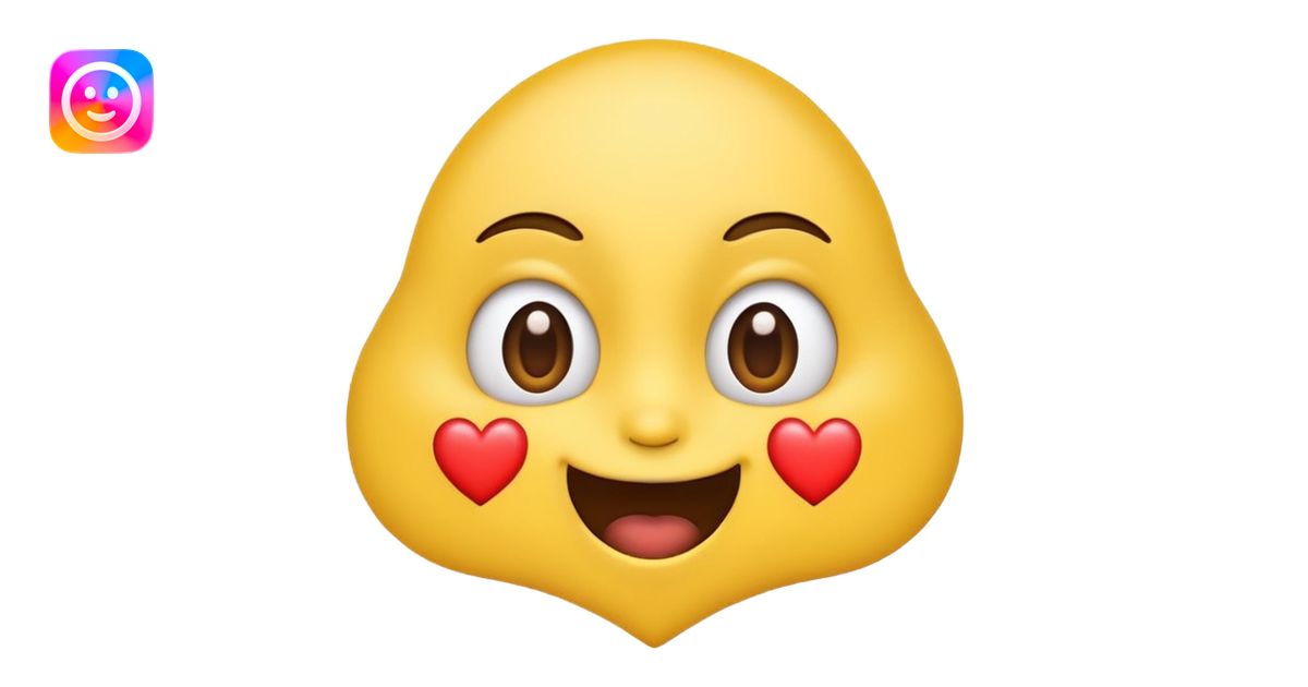 Shaking face emoji but with heart shaped eyes emoji | AI Emoji Generator