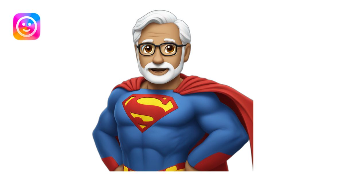 Modi superman emoji | AI Emoji Generator