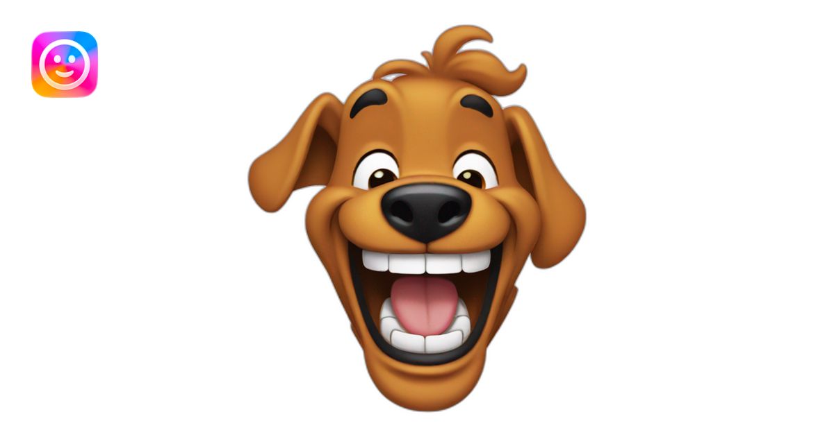 scooby doo laughing emoji | AI Emoji Generator
