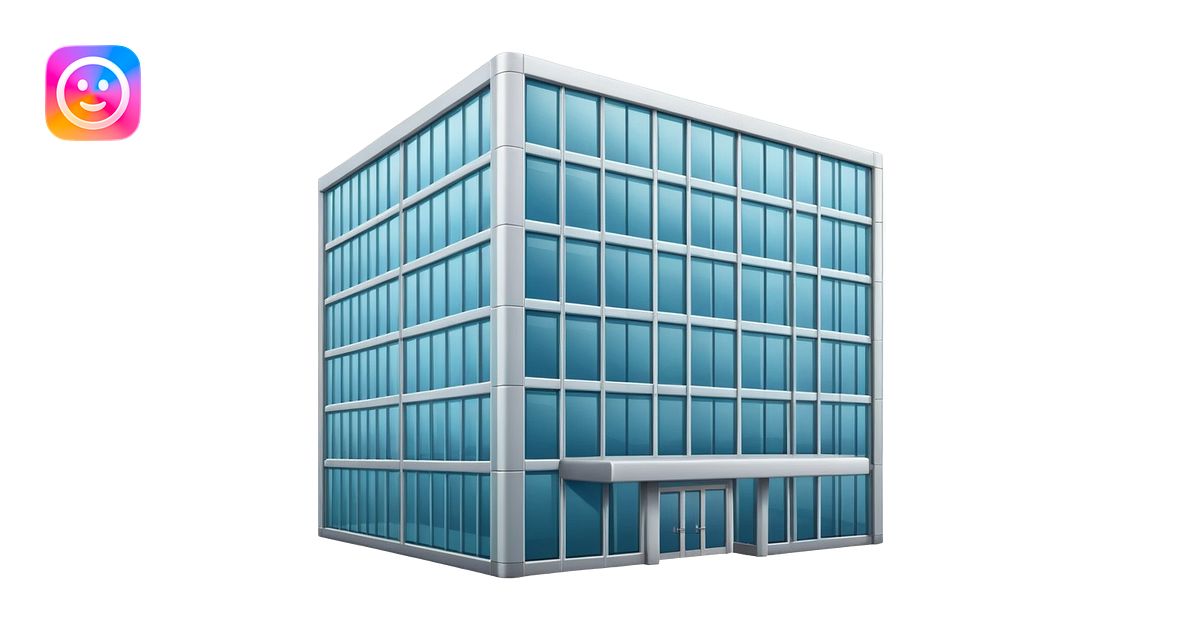 A modern office building archive emoji | AI Emoji Generator